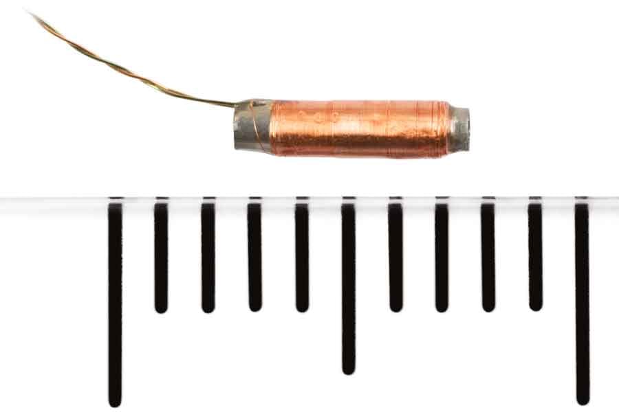 Micro coil core materials: from amorphous to neodymium